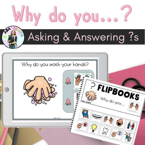 Asking and Answering Questions WHY Questions | Speech Therapy Activity ...