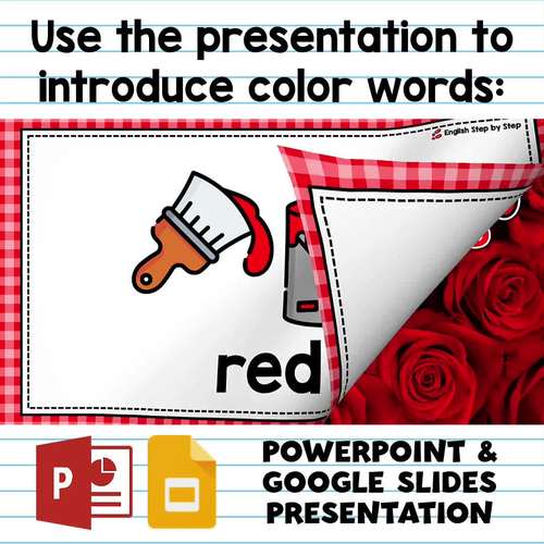 ESL Activity - Color Words Presentation by ESL Step by Step | TPT