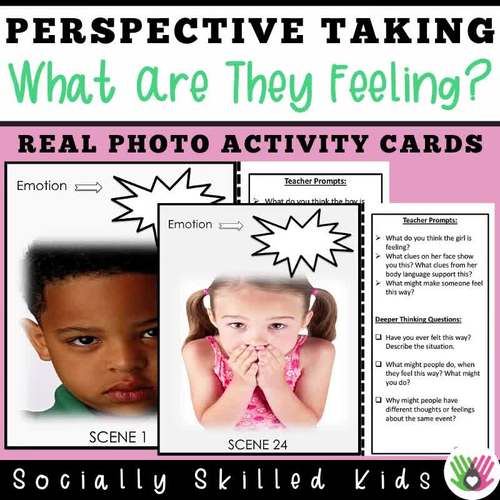 PERSPECTIVE TAKING Real Photo Activity | What Are They Feeling? | TpT