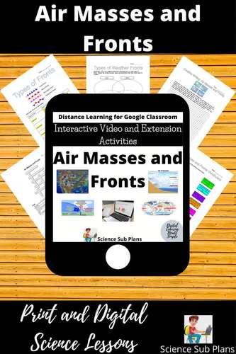 Air Masses and Fronts: Video and Activities- Distance Learning Google ...