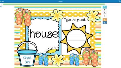 Summer Plural Nouns Grammar Boom™ Cards by The British Kitty | TPT