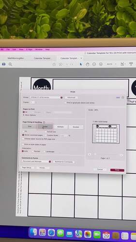 Calendar Set in a Polka Dot Classroom Decor Theme for Back To School