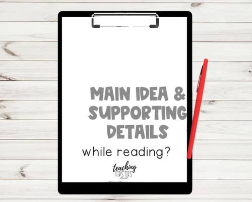 Main Idea Reading Passages, Graphic Organizers, Bookmarks, & Assessments