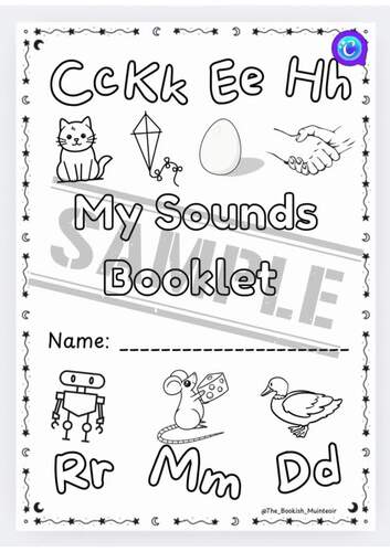 My Sounds Booklet - Group 2 Jolly Phonics (ck, e, h, r, m, d) | TPT