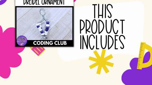 Learn Binary Code: Create Holiday Hannukah Dreidel Ornament Coding Club ...