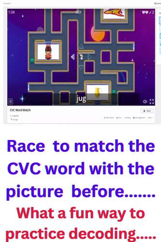 CVC WORD PICTURE MATCH by Readyteacher | TPT