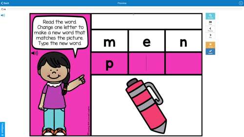 CVC Word Building Set 3 Boom Cards™ by Teaching With Love and Laughter