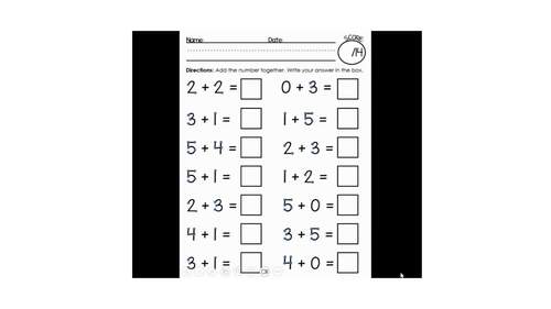 Addition within 20 Worksheets (scaffolded with touch dots) | TPT