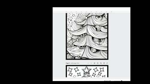 Abstract Doodles Christmas to Color Set 1 : 16 worksheets Coloring Pages