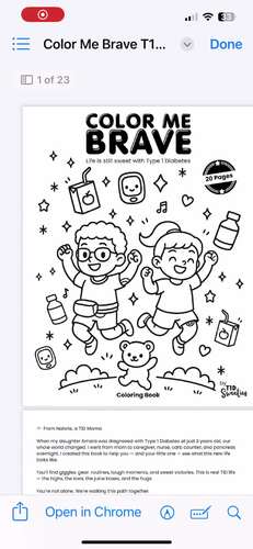 Color Me Brave: Life is Still Sweet with Type 1 Diabetes - 20 page ...