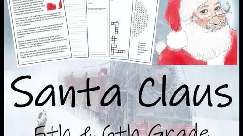 Santa Claus Close Reading Comprehension Activity | 5th Grade & 6th Grade