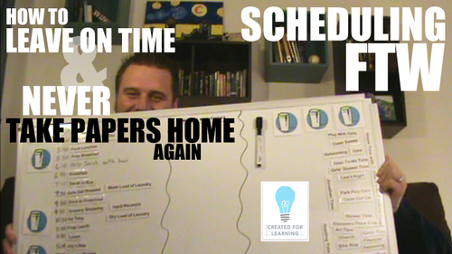 Schedule Your Day for the Win to NEVER Take Papers Home Again | TPT