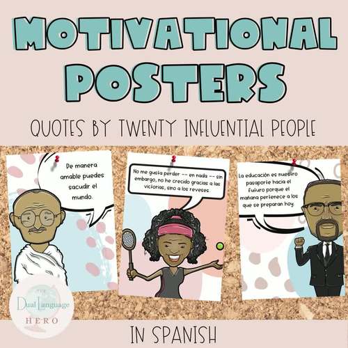 Inspirational People Motivational Posters in Spanish by The Dual ...