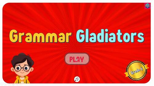 Grade 6: Grammar Gladiators – Advanced Grammar PowerPoint Game | TPT
