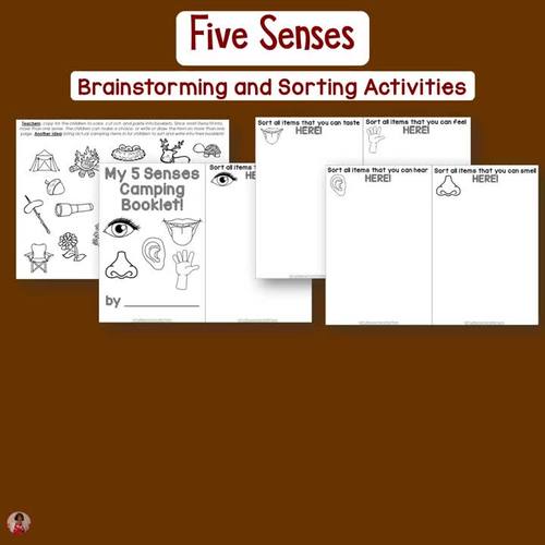 Camping Five Senses by Elementary Matters | TPT
