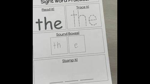 Sight Word Practice! (100 Words) by Primary Made Easy | TPT
