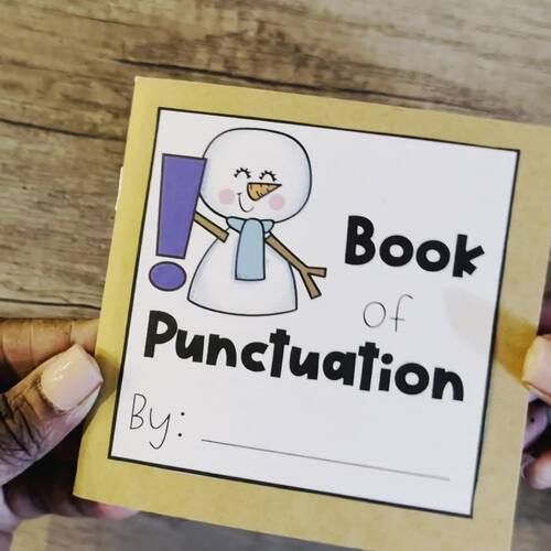 Winter Punctuation | Punctuation Mini Book | Punctuation Practice
