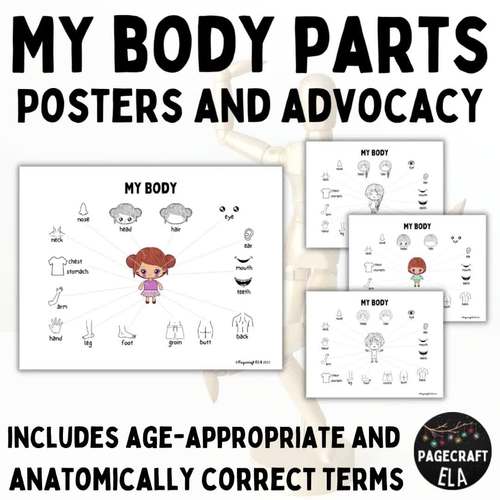 My Body Parts | Posters and Advocacy Reference | Age Appropriate Anatomical