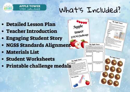 Apple tower STEM Challenge by Inbal's science fun | TPT