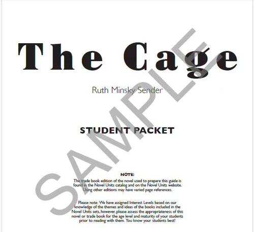 The Cage Novel Units® Student Packet Novel Study | TPT