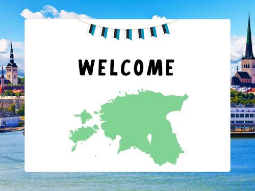 NO PREP All About ESTONIA PowerPoint Presentation, 3rd-6th Grade, Geography