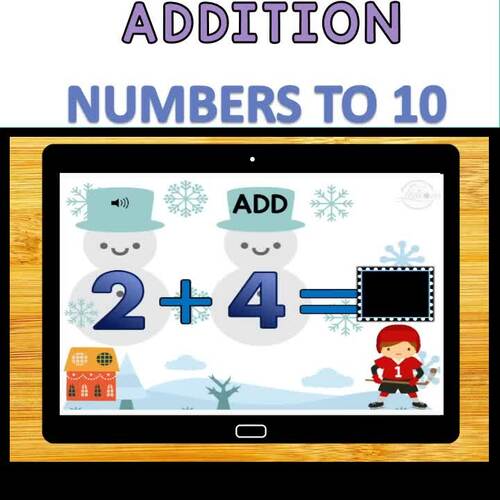 Winter addition to 10 | Boom cards Winter by Limes and Lemons | TPT