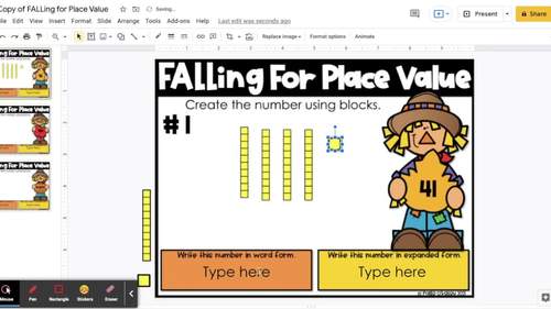 Fall Math Activity - Place Value Number Forms Task Cards - Fall Math ...