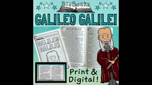 Galileo Galilei Biography Reading Passage Activity Booklet PRINT and ...