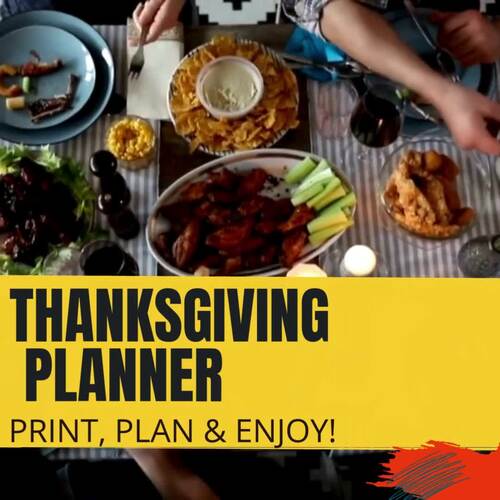 Thanksgiving Planner Pack - Plan Thanksgiving Dinner Printable Planning ...