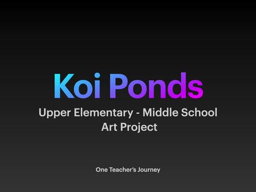 Claude Monet Waterlily Koi Pond MIXED MEDIA SCULPTURE Art project ...