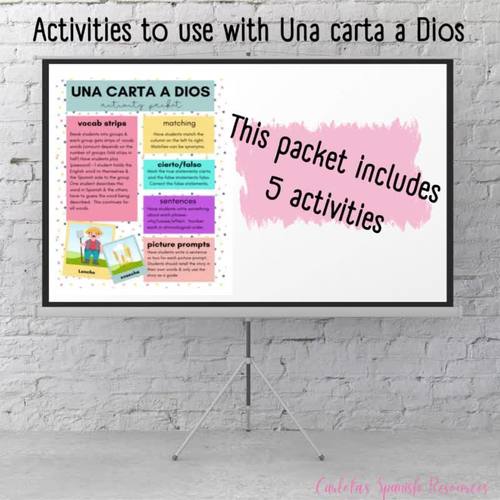 Una Carta a Dios Activity Packet by Carlota's | TPT