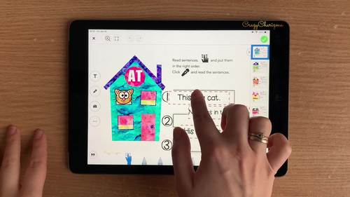 Reading Fluency Passages Practice Kindergarten & 1st Grade for Seesaw