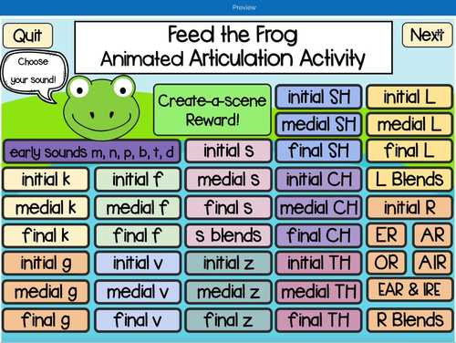 Feed the Frog Articulation Boom Cards Spring Speech Therapy Digital ...