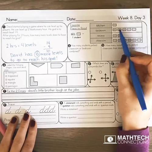 3rd Grade Math Review Packet, Daily Math Morning Work, Homework, Spiral ...