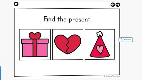 Valentine's Day Build a Scene Early Language Activities Speech Therapy ...