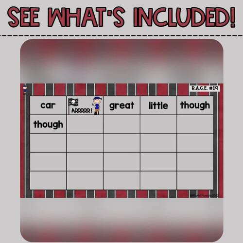 High Frequency Word R.A.C.E. | Second Grade Pirate Theme | IMSE OG+ Aligned