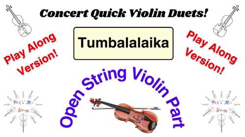 Open String Violin Part - PDF - Tumbalalaika by Pick n Mix Strings