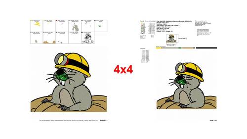 Disney Winnie Pooh Gopher With Miner Hat In Hole Whistling Expressive ...