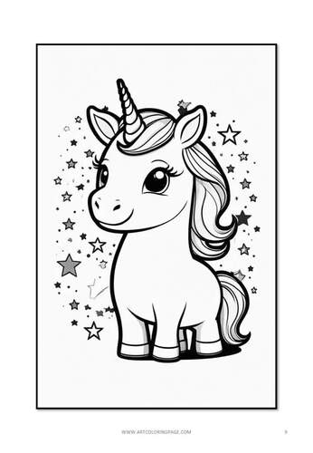 Unleash Your Inner Artist with Unicorn Coloring Sheet Vol 5! | TPT