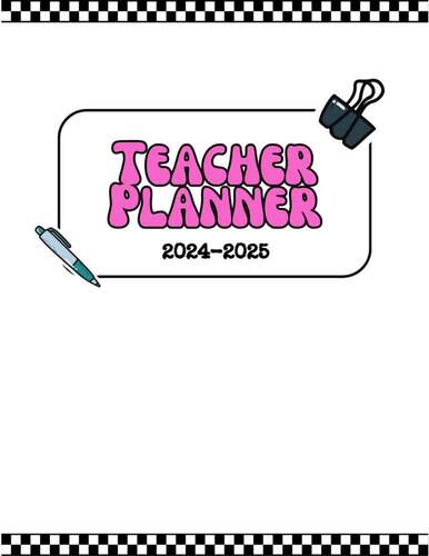 Retro Teacher Planner - 2024 - 2025 - 90s Theme Teacher Planner | TPT