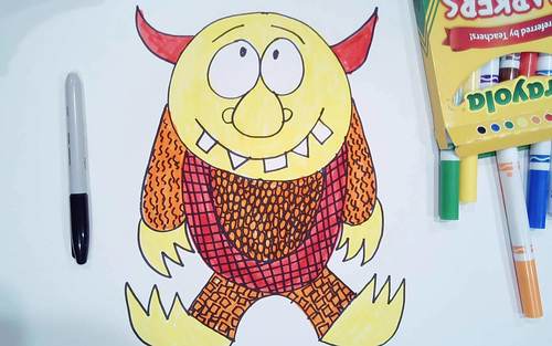 How to Draw a Wild Thing Video by Fuglefun | TPT