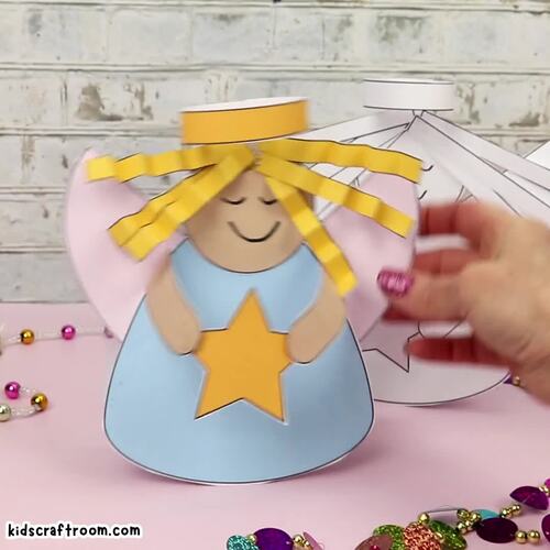 Rocking Angel Craft - Christmas Angel - Religious Christian Christmas Craft