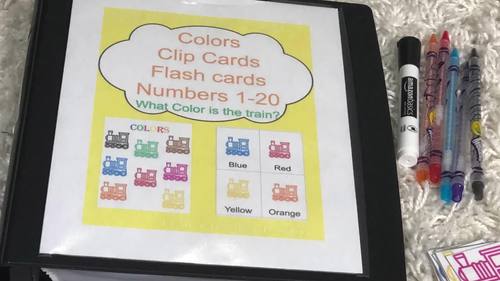 At home preschool, kindergarten distance learning Autism DTT printable