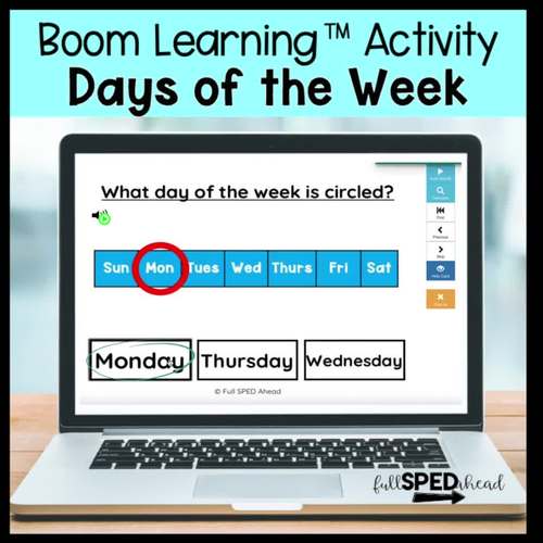 Days of the Week Calendar Skills Boom™ Cards Activity | TpT