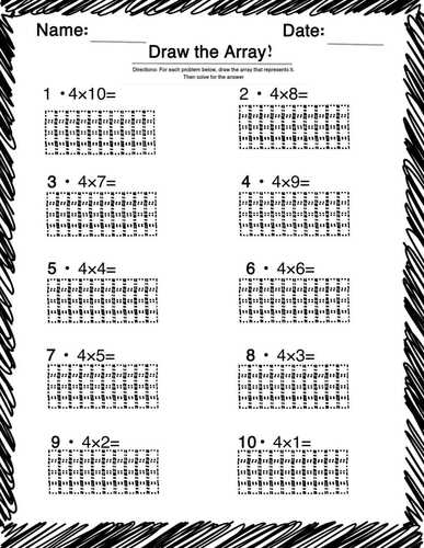 3rd Grade NUMBER OF THE DAY Worksheets Multiplication Word Problems