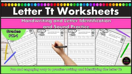 Letter T Handwriting Practice Worksheets | Trace, Write & Color Pages ...