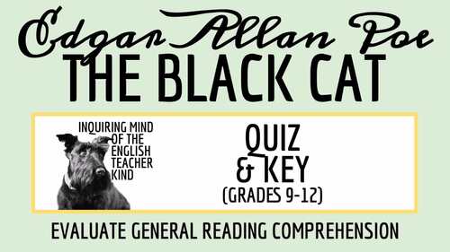 "The Black Cat" by Edgar Allan Poe Quiz and Answer Key | American ...