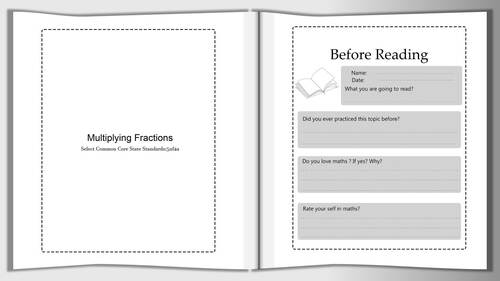 Multiplying Fractions-5.NF.4A-5th Grade-Number and Operation-Practice Sheet