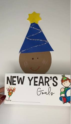 New Year 2025 Resolution New Years Goals Flip Book by I Love 1st Grade