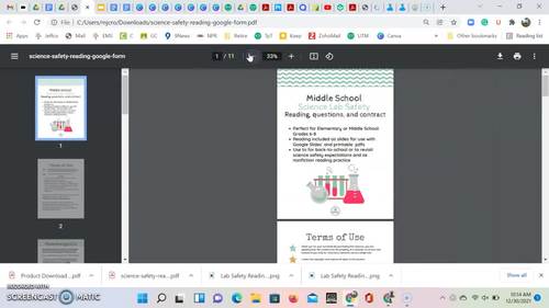 Lab Safety Reading Activities for Middle School by Crosswalk Curriculum